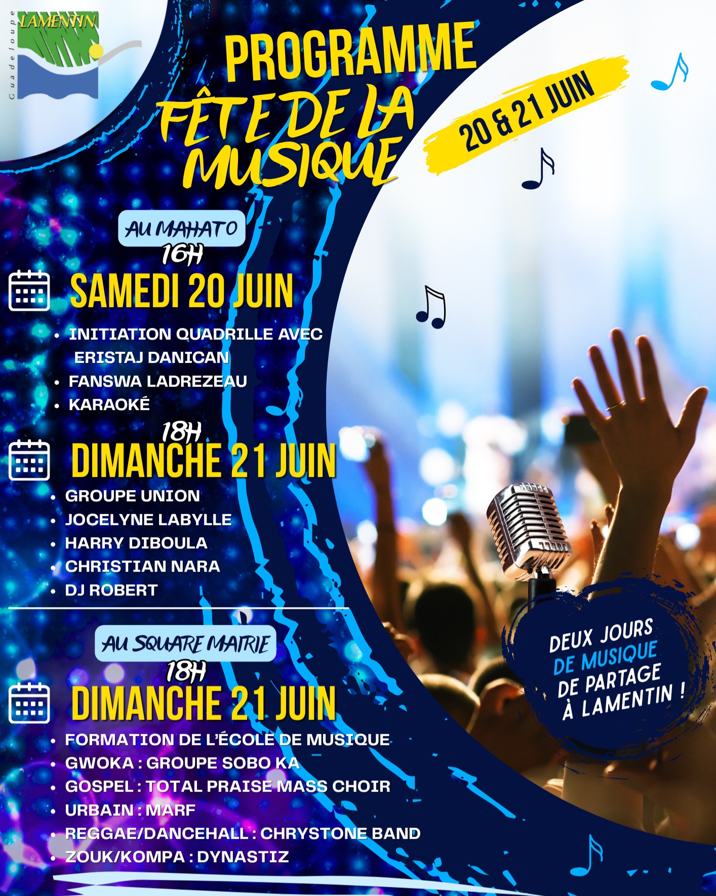 Fête de la Musique en Guadeloupe : Tous les lieux et événements